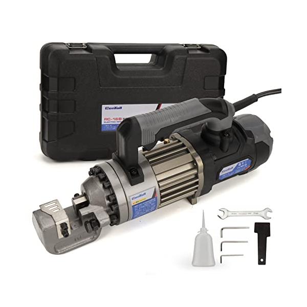 ブラック＋グレー/-/-・Color:ブラック＋グレー・パッケージ個数:1・広い切削範囲と速い切削速度を実現しました。電動鉄筋カッターは、4プランジャーポンプボディのコア技術を採用し、強力な動機と強力な切断力を持っています。切断速度は1-1...