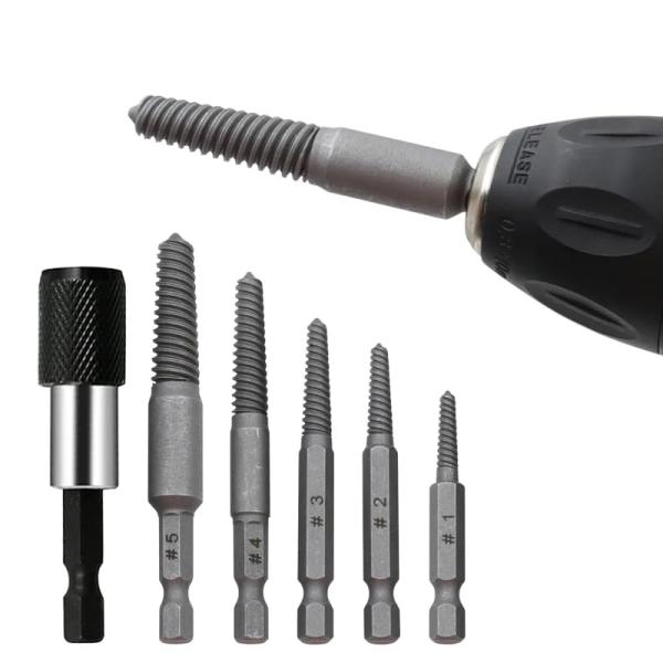 パッケージ個数:1・サイズ全長83mm、76mm、66mm、61mm、51mm、60.5mmの6種類・適用範囲が広いです様々なサイズのドライバービットで、エキストラクター、ねじ切りタップ、逆タップセットなど、さまざまなネジ外し作業に使用でき...