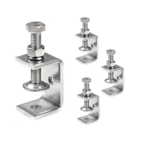 インダストリアルシルバー/45mm/-・Size:45mm・パッケージ個数:7・優れた耐久性この木工用C型クランプは、大きな木材や重い金属もしっかりと固定できます。実用性と耐久性に優れています。回転する際に均等な圧力をかける特殊なクランプパ...