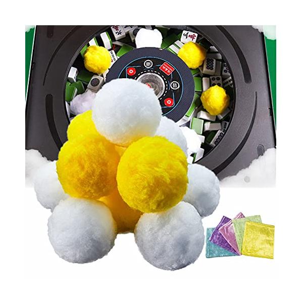 -/12個セット/-・麻雀牌と自動麻雀卓の内部を 洗う ことができる全自動麻雀卓 専用 クリーニングボール洗浄球×6個、吸着球×6個の計12個セット・効果は1セットで約1か月2か月。ボール全体が黒く薄汚れてきて固くなってきた時がお取替えの時...