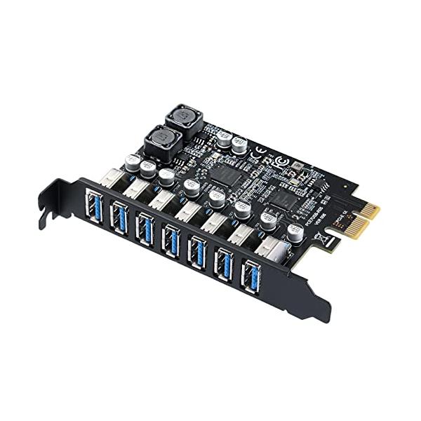 標準7USB 3.0/7USB 3.0/PCE7USB-R05 VER006・Size:7USB 3.0・パッケージ個数:1・10倍の高速転送（USB 2.0比）で、大容量ファイルやHD動画もサクサク転送。外付けHDD、マウス、キーボード、...