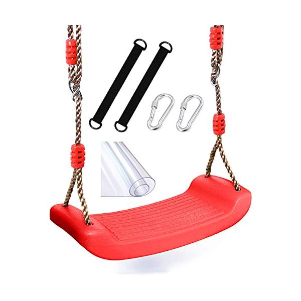 レッド/s m シングル/K2024-1・Color:レッド・パッケージ個数:1・おうちブランコ簡単設置型の住宅用 子供ブランコ です。 屋内 屋外 共に設置可能です。（付属：ブランコロープ、座面すべり止めシート、スイングストラップ2本、カ...