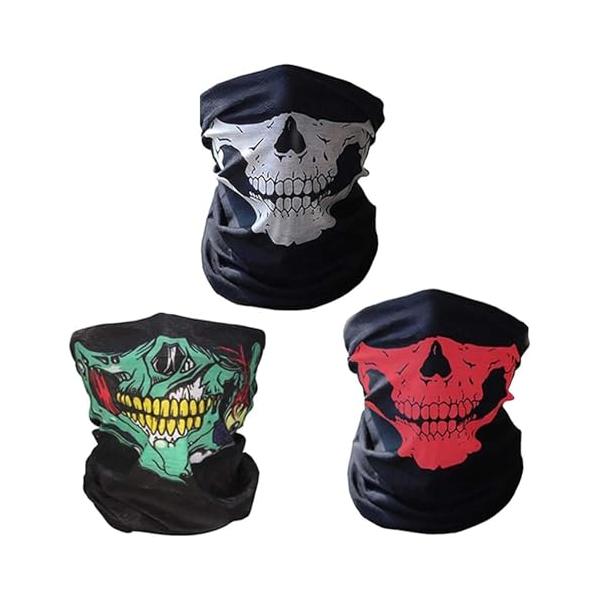 スタイル1/50cm x 25cm/-・Color:スタイル1・尺寸：全身約50cm ＊約25cm（平置き実測）。・材?：非常に通気性の良い、伸縮性に優れた極薄マイクロファイバー素材のドクロ・フェイスマスク。・バイクマスク：バイク、自転車に...