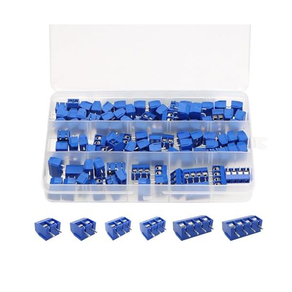 パッケージ個数:1・製品名：ターミナルブロック 100個セット、ピッチ：5.08mm、ポール：2Pin＆3Pin＆4Pin・制御機器のインターフェースに最適なプリント基板用端子台です。・圧着端子なしでも接続が可能で、大幅な工数削減します。・...