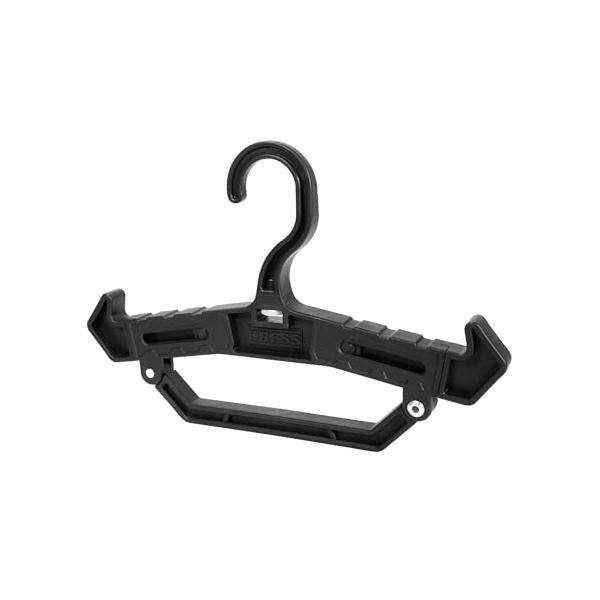 BK-100/フリー/-・Color:BK-100・最大荷重100kgまで対応した高耐久ハンガー耐荷重：約100kg（伸縮時、延長時ともに）●ウェーダーやゲームベストの収納に最適 ●パイプサイズ最大径φ50mmまで対応・ハンガー肩幅を3段階...