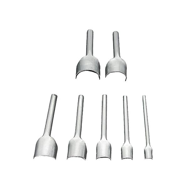 シルバー/-/MI-00435・頑丈なスチール製で切れ味が良い：頑丈なスチール製のエンドポンチとなっております。切れ味が良く、耐久性も優れておりますので、長期間に渡ってご活用いただくことができます。レザークラフトが趣味の方にオススメのツール...