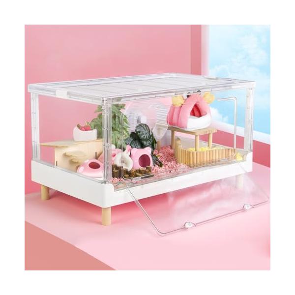 白く透明/70x43.5x34cm/QQB-CSL-70PLUS・Size:70x43.5x34cm・パッケージ個数:1・様々な小動物に最適このケージはハムスターやモルモットだけでなく、リスやハリネズミなど多様な小動物に適しています。ペット...