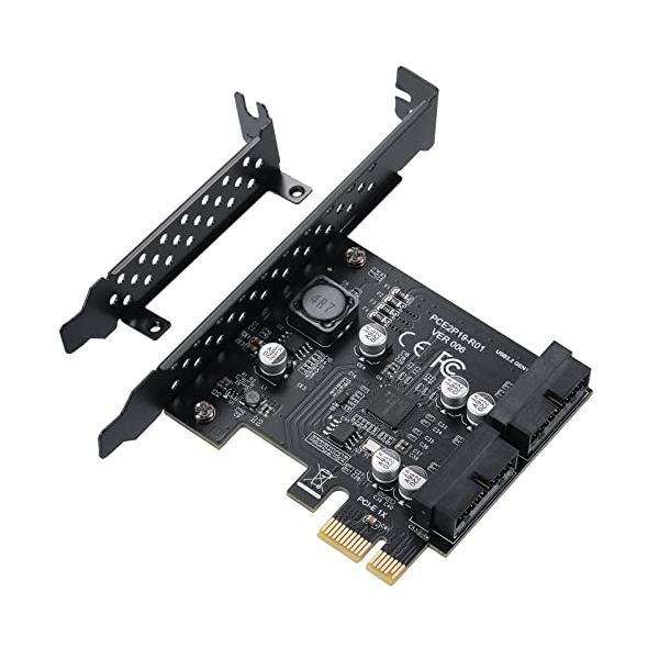 クラシックブラック/PCE 2P19/2-Port 19Pin・Size:PCE 2P19・19ピンUSB3.0ヘッダー： フロント19ピンインターフェース、2x 19ピンUSB 3.0ヘッダー、4X 5Gbps USB3.0 Type A...