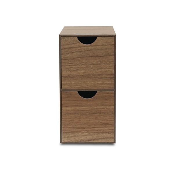 モダンBW（ブラウン）/S2/4932903811475・Color:BW（ブラウン）・パッケージ個数:1・引き出し内の収納可能サイズは幅7.3×奥行15×高さ7.5cm。メモ帳や消しゴム、テープ、付箋などの文具はもちろん、鍵やスマートフォ...