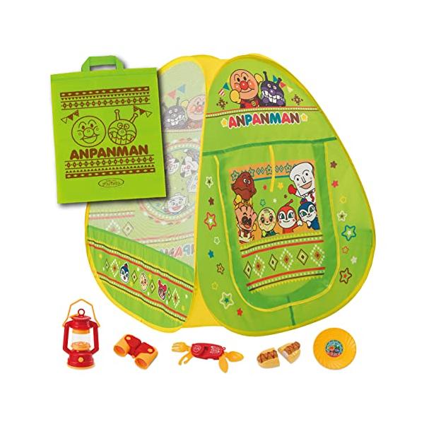 カジュアル-/?14 x 43 x 36 cm/-・パッとひろがるポップアップテントを広げてキャンプごっこ・ランタンはライトがゆらゆらと点灯します・全部しまえるお片付けバッグ付き・単3電池2本使用（別売）