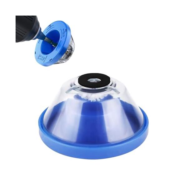 青です/-/zgm・1. 粉塵を効果的に軽減 電動ドリルに取り付けて使用し、穴あけ作業中の粉塵や破片をカバーで遮断。目や呼吸器を保護し、作業現場を清潔に保ちます・2. 飛沫防止で安全作業 天井や頭上での穴あけ作業でも、粉塵や破片の飛散を防ぎ...