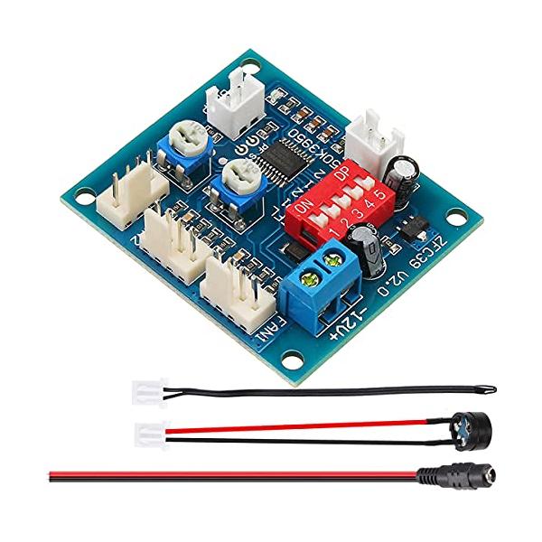 ブルー/-/NR-YM-003・パッケージ個数:1・?製品の使用法：ファンサーモスタットは、4線式PWMファンの速度を自動調整または手動調整して、コンピューターの熱を時間内に放散し、コンピューターの実行速度を向上させることができます。・?温...