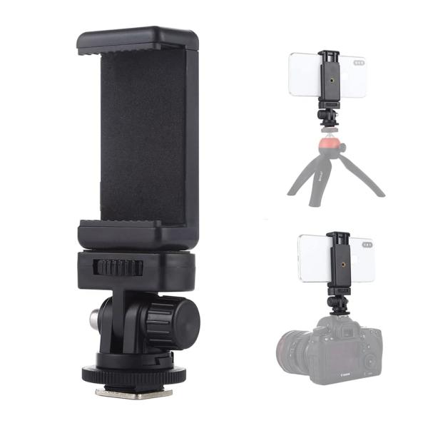 パッケージ個数:1・●本商品はコールドシュー雲台とスマートフォンホルダーの組合、外出撮影時の補助道具として設備使用時の柔軟性と安定性を高めることができます。・●サイズ（包装状態）：16*13*3cm 重量：約97g 素材：ABS・●機能：機...