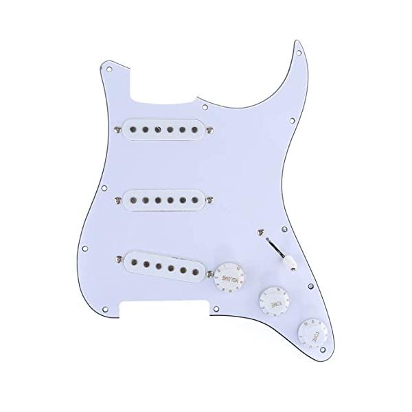 3プライホワイト/-/GTHS-01・Color:3プライホワイト・パッケージ個数:1・Squier Strat SSSや他の似ているスタイルなimportギターに適用 またほとんどのアメリカ/メキシコ製現代的な標準Strat SSSスタイ...