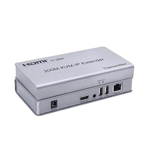 1.Support IR リモート・コントロール、サポート USB のマウスおよびキーボード延長。・2.サポートUSBマウスとキーボードの延長と一緒にHDMI 1080P信号を送信する単一のCAT6ケーブルで最大200メートル/ 656フィ...