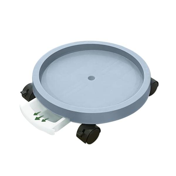 グレー/28.6CM/MARU286・Size:28.6CMColor:グレー・簡単に移動させる:自在キャスターと固定キャスターを組み合わせることで、鉢植えを簡単に移動させることができます。これにより、植物に最適な日光や温度条件を見つけるこ...