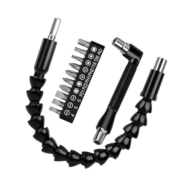 -/-/電動工具-3点セット・パッケージ個数:1・L字型レンチL字型ダブルヘッドソケットは両端に6.35mm1/4 のヘッドがあり、さまざまなドライバーヘッドに適しており、さまざまなタイプのネジの駆動に使用できます。あなたが持つために難しい...