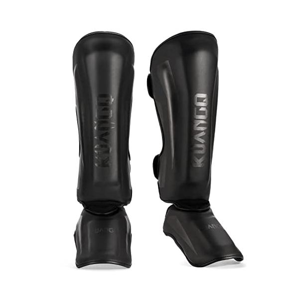 ブラック/M/-・Size:MColor:ブラック・強化保護：ふくらはぎと足の甲は高密度衝撃防止発泡パッドを採用し、最大衝撃力を吸収し、足と足の甲を強い衝撃から保護し、訓練をより安全にする・耐用性能のアップグレード良質なPUレザーで作られ、...