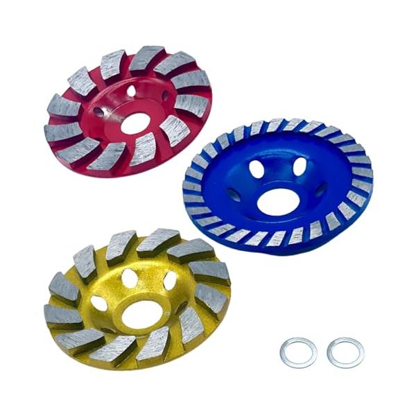 赤青金３個セット/-/-・Color:赤青金３個セット・商品内容研削や研磨作業に最適なダイヤモンドカップサンダー。ディスグラインダーに取付けて使用することで、コンクリート、モルタル、タイル、レンガ、瓦などの素材を滑らかに仕上げます。・幅広い...