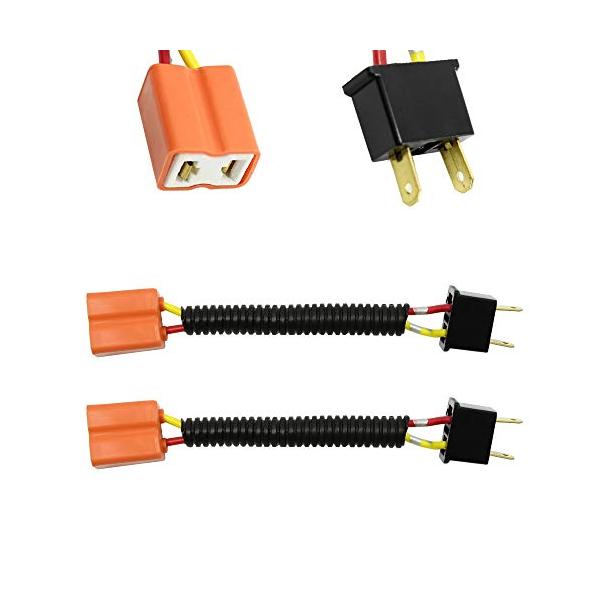 -/h7 セラミック ソケット/-・Size:h7 セラミック ソケット・このソケットコネクタを12Vの電源に接続して、新しいコンセントを作成することもできます・セット内容：メスコネクタ付きの高効率銅配線*2・材質：セラミック製メスプラグ、...