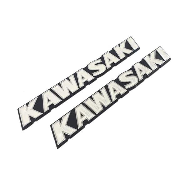 ホワイト/-/-・パッケージ個数:1・カワサキ 立体　エンブレム ２枚セット。・カワサキ　ゼファー750 /1100 等に