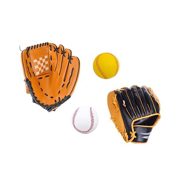 素材: カラー:大人用/ブラウン、子供用/ブラック サイズ:大人用/12.5インチ、子供用/10.5インチ・高品質生地野球グローブは高品質人工レーザーを採用、衝撃吸収出来、柔らかくて摩擦感もありません、手に馴染んでいるので手応えもいい、お肌...