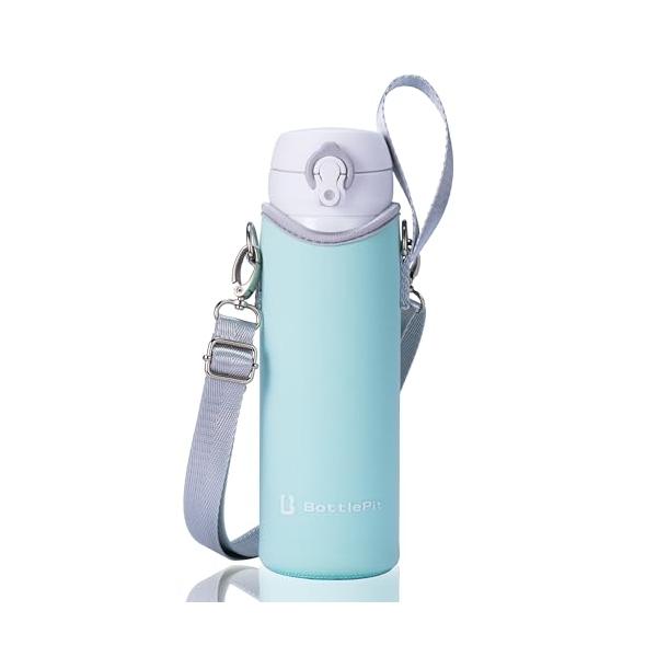 ミント/-/BottlePit・Color:ミント・水筒は付属しません。底の耐久性アップ版使用糸を６倍に増やし、底の縫製強度が３４％アップしました。耐久性と耐熱性のあるネオプレン素材でぴったりフィットの水筒カバーでしっかりホールド。水筒をキ...