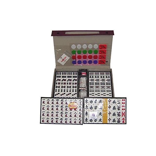 レッド/-/蘭・麻雀同好会などにお勧めです。プレゼントにもいかがですか・牌のサイズは大きめで2Lとなります。・牌のサイズは約30×22×17mm。牌1個の重さ：18g・ケースごとの重さは約4kg・メーカーは予告なしに、牌のサイズ・ケースの化...