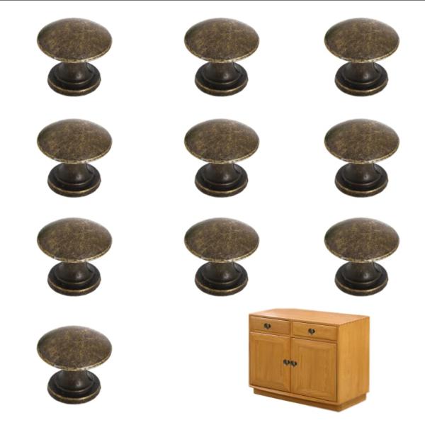 引き出しノブ 取手シンプルで飽きのこないデザインの引き出し用取っ手は、どんな家具にも馴染みやすい色合いです。丸みを帯びたデザインは、温かみのあるインテリアによく合います。・パッケージ内容引き出し用取っ手10個セット、ネジ10本。 直径約10...