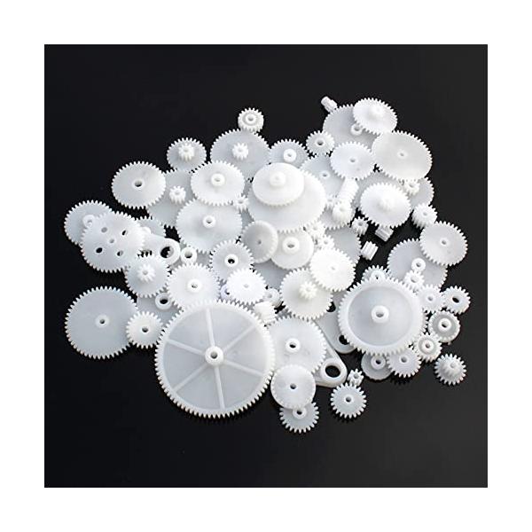 72pcs/-/-・Color:72pcs・パッケージ個数:1・素材：プラスチック・孔径：0.9-3mm モジュラス：0.5ミリメートル・72種類のギアパック、あなたのDIYニーズを満たすことができます（58個の異なる、14種類の繰り返し）...