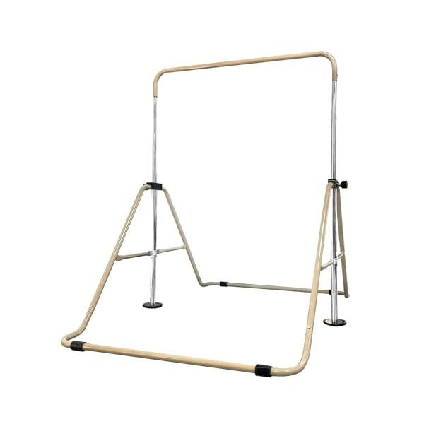 ベージュ/標準/XC-005-MS・Color:ベージュ・折りたたみ式デザインで省スペース:Supalissの子供用鉄棒は、革新的な折りたたみデザインを採用。折りたたみ後のサイズは68x97x110cmとコンパクトで、収納が簡単。家庭の限ら...