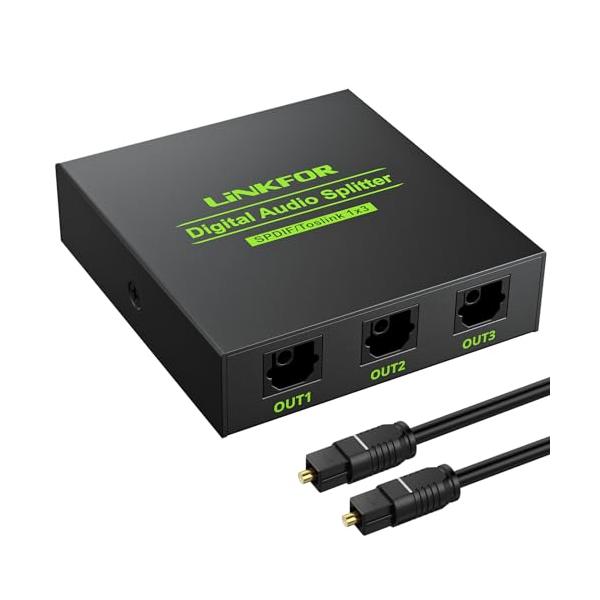 シルバー/1入力3出力/-・パッケージ個数:1・1入力3出力の光デジタル オーディオ分配器です。1つの光ファイバ信号源（Blu-rayプレーヤー、ゲーム機、HDTVなど）を本製品に接続、オーディオ信号を同時に3つの光入力のアンプやスピーカー...