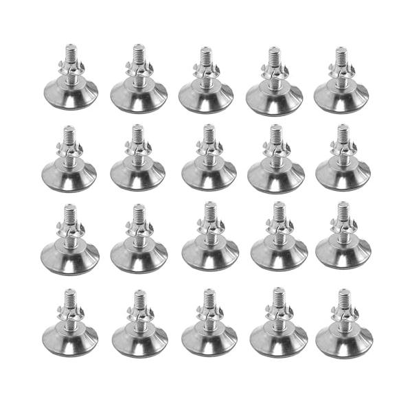 黒/Medium/452・ユニバーサル多目的なM8ネジと爪ナットを使用して、さまざまな家具に広く適用可能な高さ調整アジャスター。・床保護家具の脚を地面から浮かせ、床、タイル、カーペットの損傷を防ぎます。・簡単な取り付け適切な深さの穴を開けて...