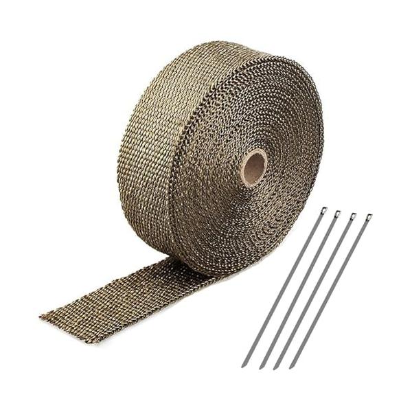 ゴールド/-/-・Color:ゴールド・パッケージ個数:1・セット内容耐熱サーモバンテージ１本、結束バンド*４本。 注意：結束バンドは耐熱布の内部にあり、包装を開けてチェックしてください。・サイズ長さ：5ｍ、幅：2.5cm、結束バンド長さ：...