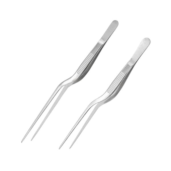 銀色/-/XR0103・高品質ステンレス製 耐久性のあるステンレス素材で、変形や破損がしにくく、長く清潔に使えるピンセットです。・便利な2サイズセット 16cmと20cmの2本セットで、調理や盛り付け、BBQなど用途に合わせて使い分けられま...