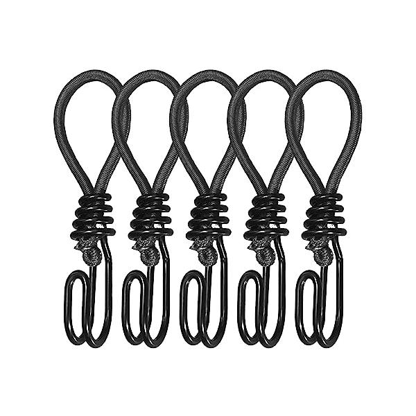 ループバンジーブラック/6ミリ×100mm/BL-1012・Color:ブラックSize:6ミリ×100mmStyle:ループバンジーPatternName:5本セット・パッケージ個数:1・輪っか形状で吊り下げや仮留めが簡単にできます。・伸...