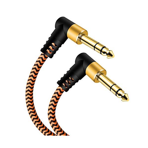 -/0.3m/-・プラグアンドプレイプロフェッショナルシリーズステレオプラグ、金メッキプレミアム6.35mmジャック1/4 TRSケーブル、このケーブルはTRS 1/4コネクタ設計を特徴としています。 スタジオモニター、ミキサー、アンプなど...