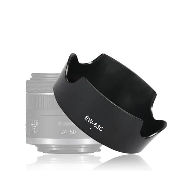 -/EW-63C/-・Size:EW-63C・パッケージ個数:1・EW-63C レンズフード互換撮影する時、雑光などをレンズに入ることを防ぎます。・適用レンズCanon RF 24-50mm F4.5-6.3 IS STM  Canon R...