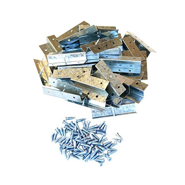 -/40個入/K-STBS12-CX・パッケージ個数:1・板厚:12mm用・入数:40個・用途:木下地・角スタッド兼用・材質:亜鉛鋼板・付属品:取付ビス80本