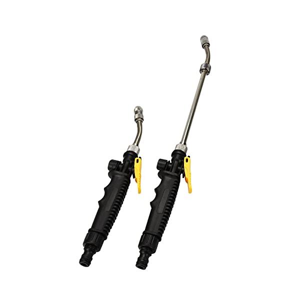 -/大：48cm 小：29.5cm/-・デッキブラシでは落としにくい頑固な汚れが洗浄できる高圧スプレーガンです。水道の蛇口にホースを繋ぐだけですぐ使えるため準備の手間がかかりません。時間がかかりがちな外壁の掃除や洗車などにオススメです。・ノ...