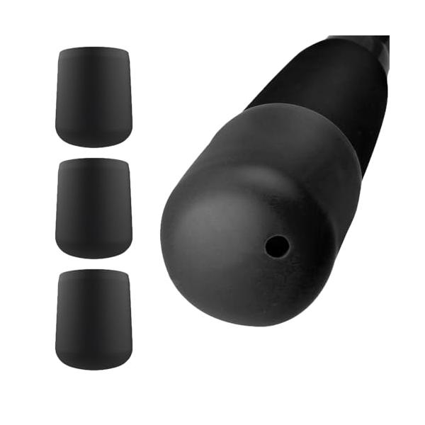 商品仕様：26mm-30mm。サイズ：全長34.5mm；底部内径25mm ；底部外径28mm；開口部直径22.5mm；入り数3個。・高品質の素材：当商品の竿キャップはシリコン製で、柔軟性と耐久性に優れています。長期間使用しても劣化しにくく、...