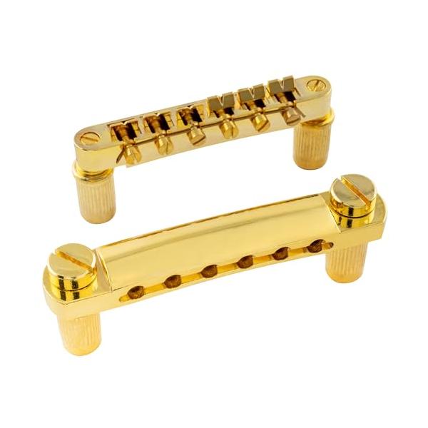 ゴールド セット/-/M669M670・Color:ゴールド セット・パッケージ個数:1・レスポールやエピフォンスタイルのギターに適合・ブリッジ 弦ピッチ：10.4mm;スタッド間隔：74mm・トップテイルピース弦ピッチ：10.5mm;スタ...