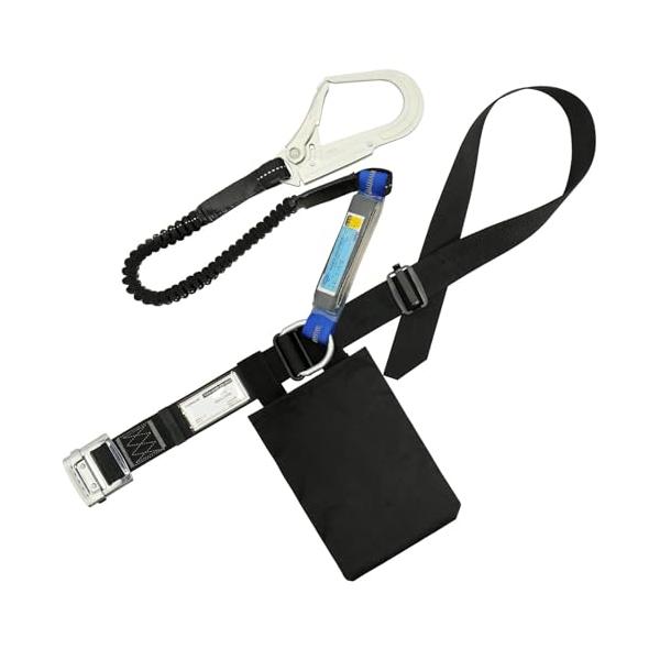 胴ベルト型安全帯ブラック/-/-・Color:ブラック・新規格 安全帯 胴ベルト型 墜落制止用器具：クラス1、ボディベルトタイプで、使用可能質量は100kg、最大自由落下距離は1.8mです。安全帯どうベルト 新規格 安全帯 安全ベルト。・軽...