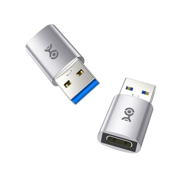 USB A オス - USB C メス-/-/201317x2・Style:USB A オス - USB C メス・パッケージ個数:1・10Gbps 高速データ転送このUSB-AからUSB-Cアダプタは、最大10Gbpsの超高速データ転送速...