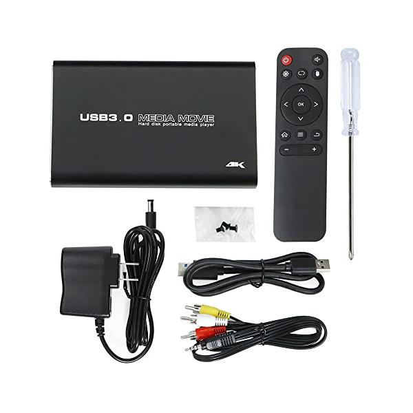 ブラック/-/MP2506K4・高精細な4K画質のHDMI出力に対応した、5GBの大容量メモリを搭載したポータブルサイズのマルチメディアプレーヤーです。・2.5インチのSATA HDD/SSD別売りを内蔵することが可能で、保存された動画や画...