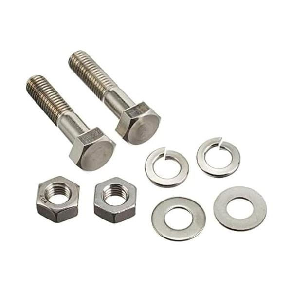 -/M10*45/M10x45mm・Size:M10*45・?材質 ステンレス鋼 マフラーの固定ボルト錆びて固着していませんか。ステンレス製な ので錆びにくく長期使用に最適です。・?SUS304ステンレス製 2セット入り・?ボルト径/長さを...