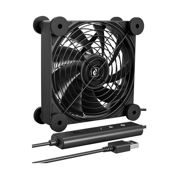 黒い/120/U3UK1・Size:120・パッケージ個数:1・静穏性:USBミニファンは省エネで静音設計、大きな防振ゴム足搭載、振動による音もしないし、滑りにくさも兼ね備えています。ゴム足も使ってみると置き場所を傷つけない、共振を防げる。...