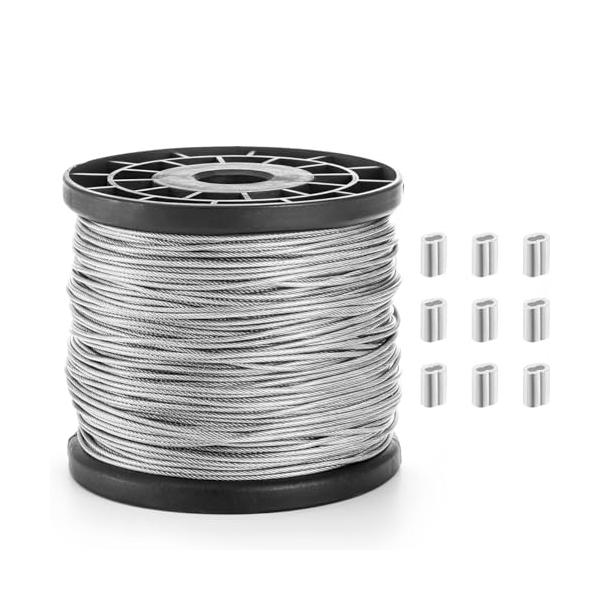 シルバー/-/Φ2mm 長さ100M・Model:Φ2mm 長さ100M・2.0mmステンレスワイヤーロープ材質SUS304ワイヤーロープは、耐食性、耐温度性、非磁性など、鉄鋼に比べて優れた磁性を有し、破断使用荷重は約290kgので、一般的...