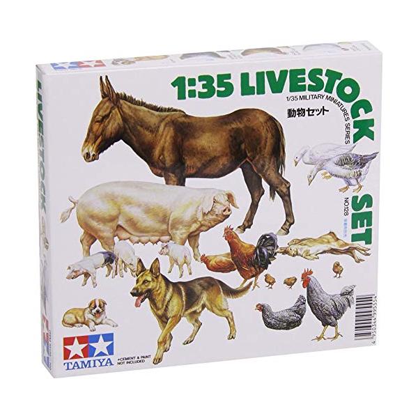 No.128 動物セットマルチカラー/5.72×1.27×4.45cm/TM35128・パッケージ個数:1・組み立て、塗装が必要なプラモデル。別途、工具、塗料等が必要。・対象年齢: 全年齢・素材: プラスチック・パッケージ重量: 0.07 kg