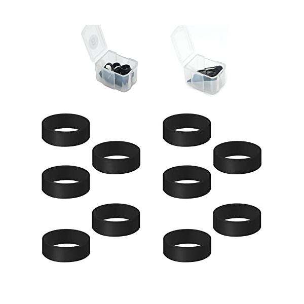 ブラック　セット/保護リング10個 セット/-・パッケージ個数:1・白い粉対策・操作力UPアイテムコントローラーには、アナログスティックの軸周りに白い粉が発生する問題があります。その対策はスティック保護プロテクトリングです。装着したら、軸の...